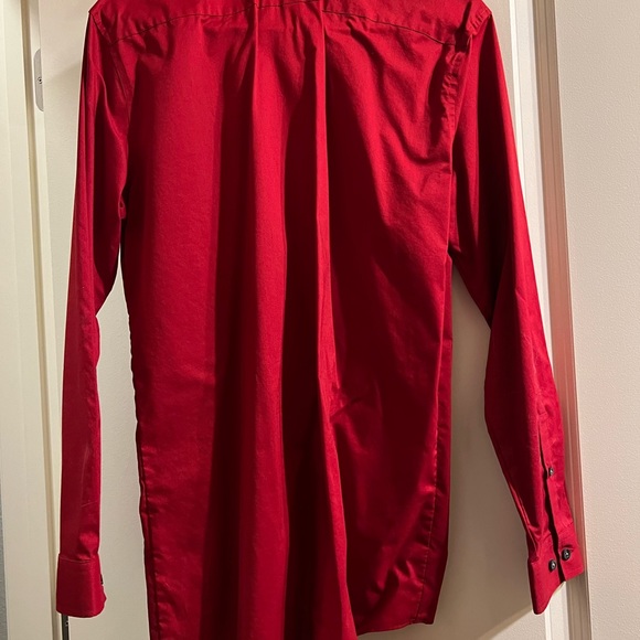 jf j.ferrar | Shirts | J Ferrar Slim Fit Dress Shirt Ruby Red Size ...